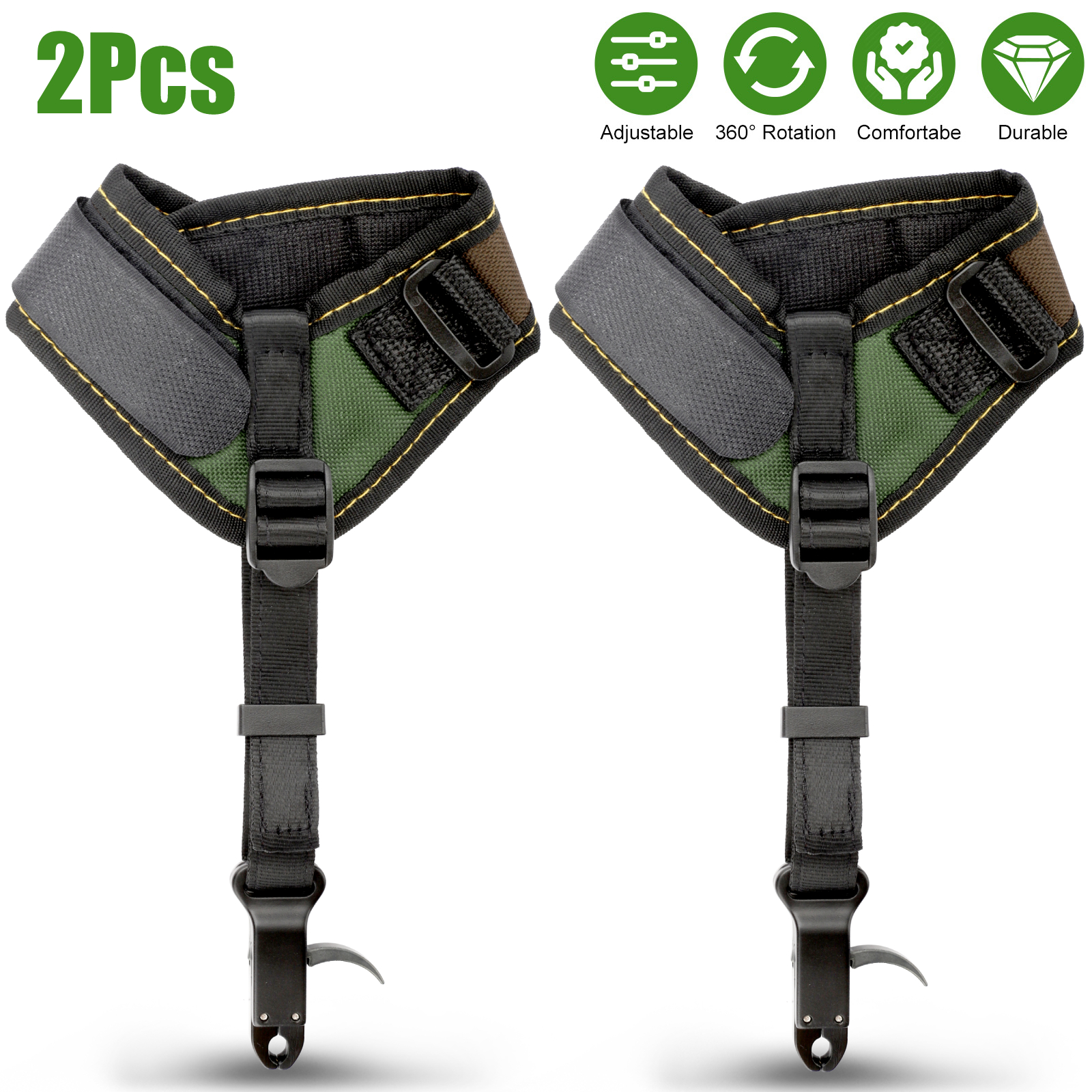 Archery Caliper Release Aid Trigger Wrist Strap Compound Bow Hunting ...